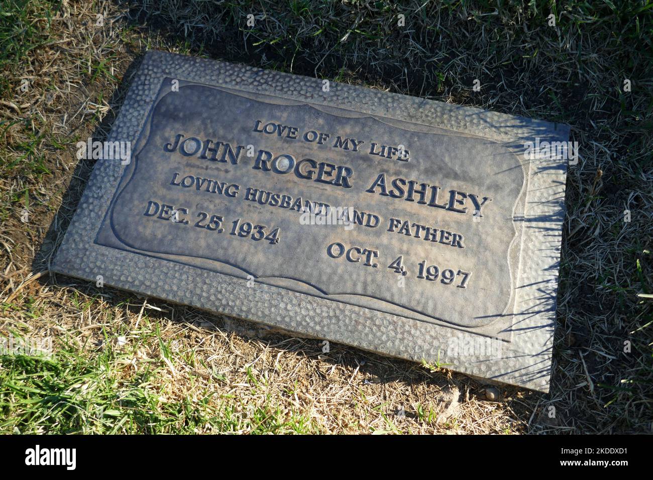 Los Angeles, California, USA 3rd November 2022 Actor John Ashley's Grave in Gods Acre Section at ...
