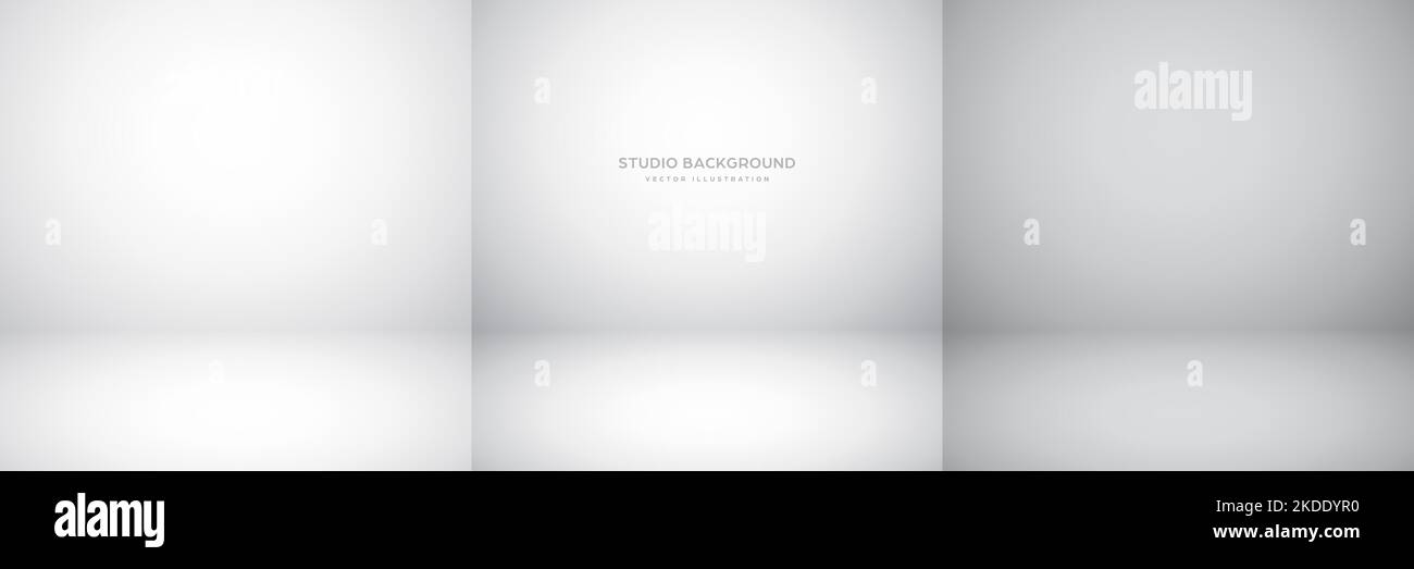 Empty gray studio abstract backgrounds with spotlight effect. Product ...