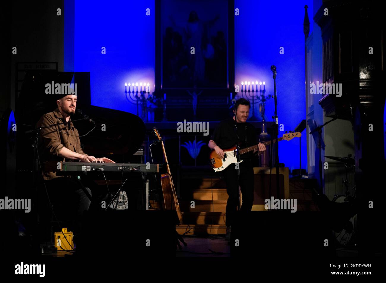 Canadian pop singer Luca Fogale performs at the Fríkirkjan in part of ...