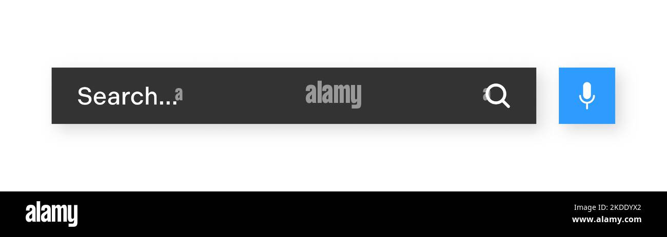 Search bar template. Internet browser engine with search box, address ...