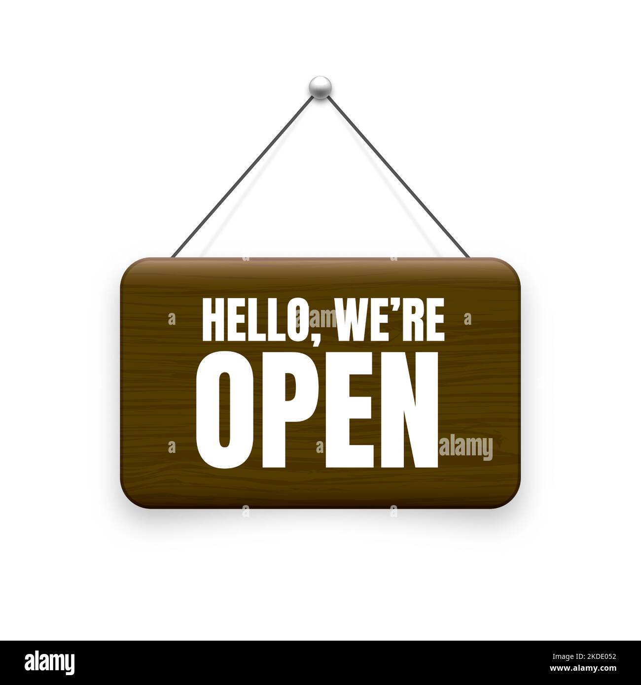 Wooden open hanging signboard. Vintage made of wood door sign for cafe ...