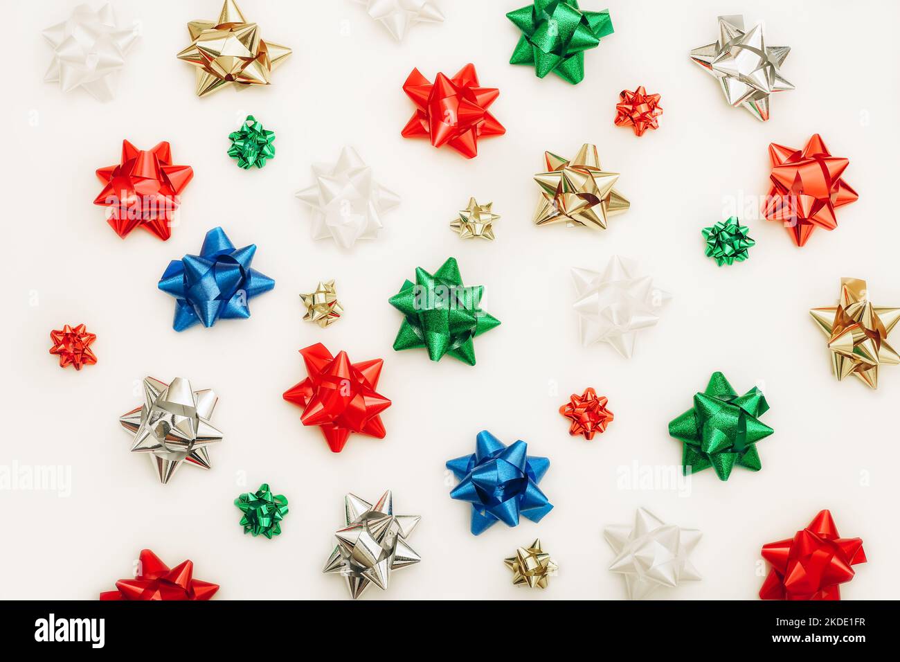 Top view gift bows hi-res stock photography and images - Alamy