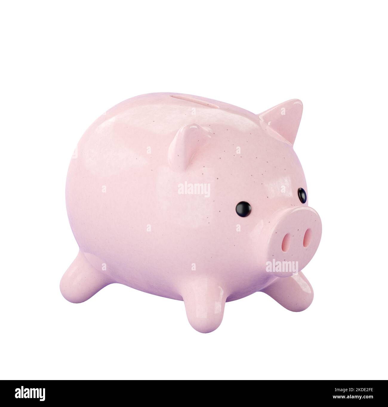 3d pink ceramic Piggy bank. Business, saving, money, banking, finance ...