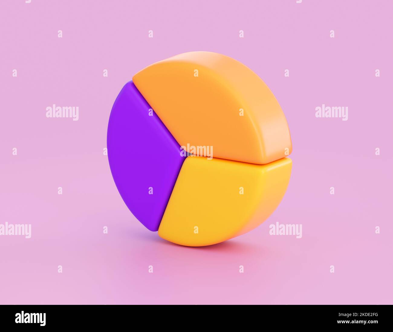 3d pie graph chart. Investment, money growth, banking, payment ...