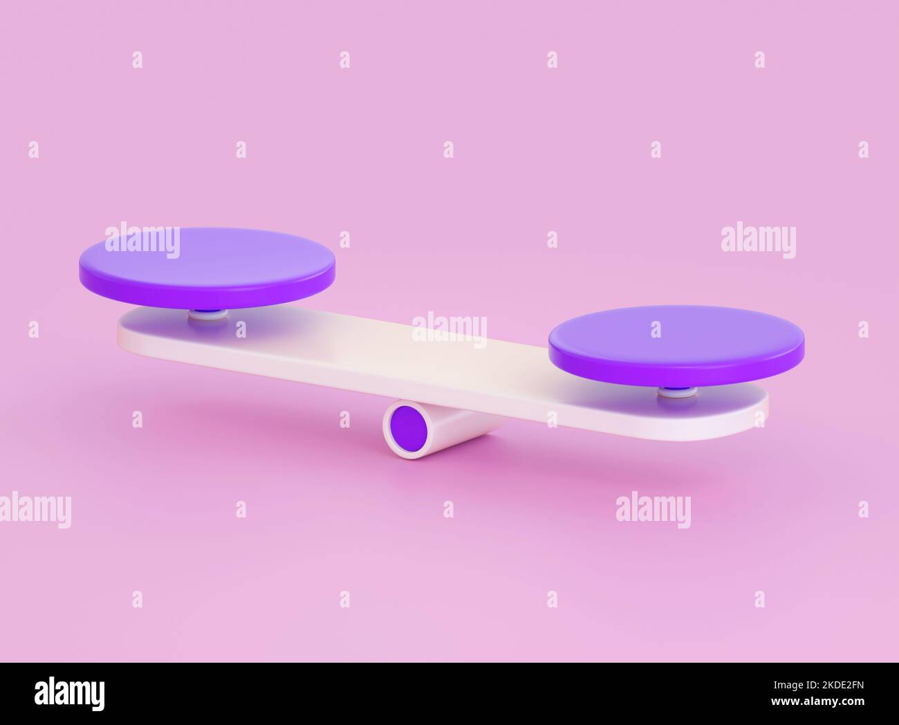 3d empty equal scale icon. Weight, comparison, money safe, exchange ...