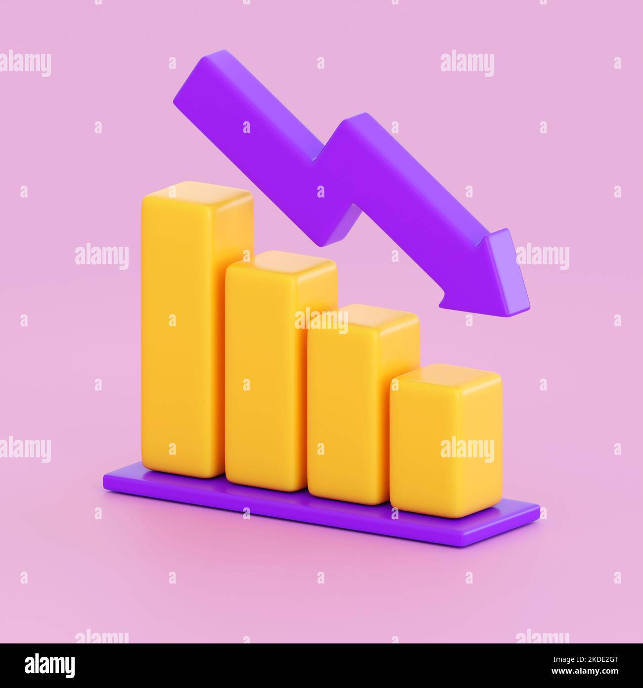 3d bar graph chart. Investment, money growth, banking, payment ...