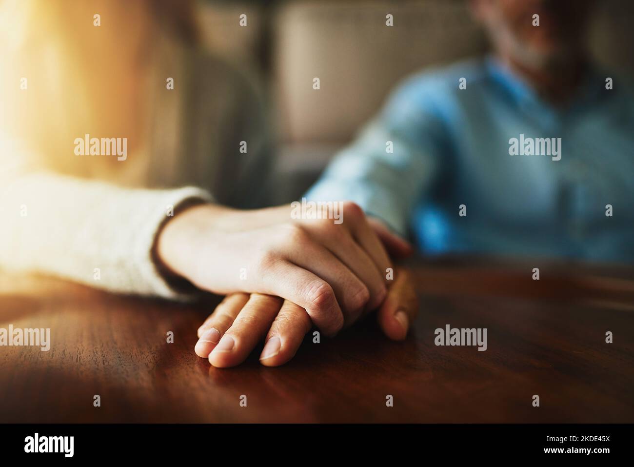 Dont be afraid to show your love and support. Closeup shot of two ...