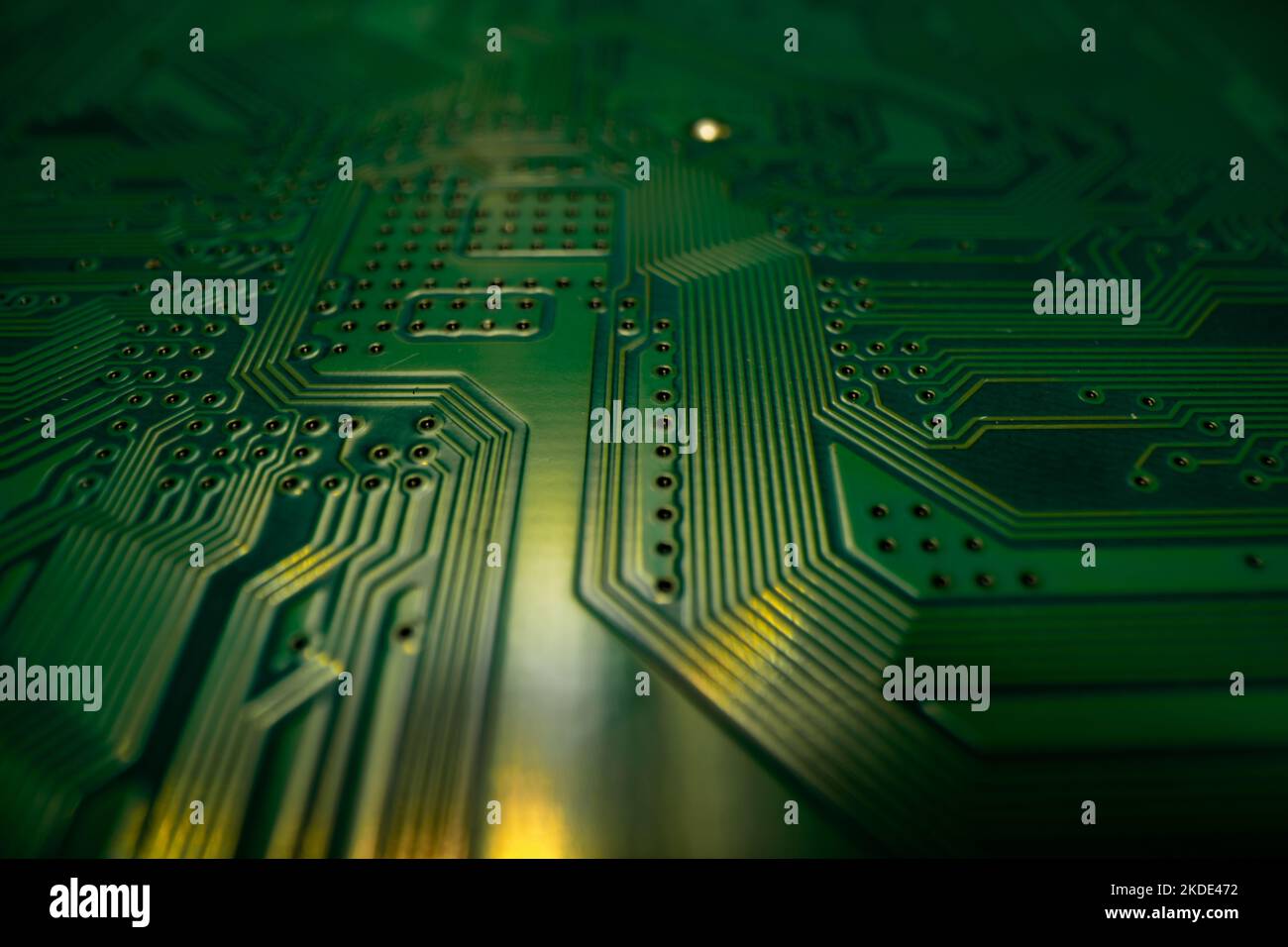 Circuit board. Technological electronic plate with roads and other ...