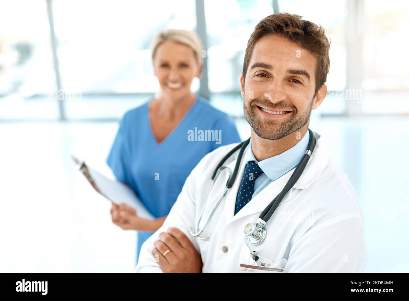 Together, well get you back on your feet. Cropped portrait of two happy ...