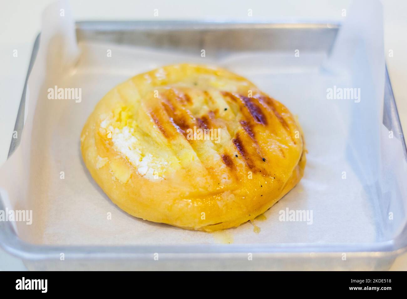 Traditional Filipino bibingka pancake in Davao City, Philippines Stock ...