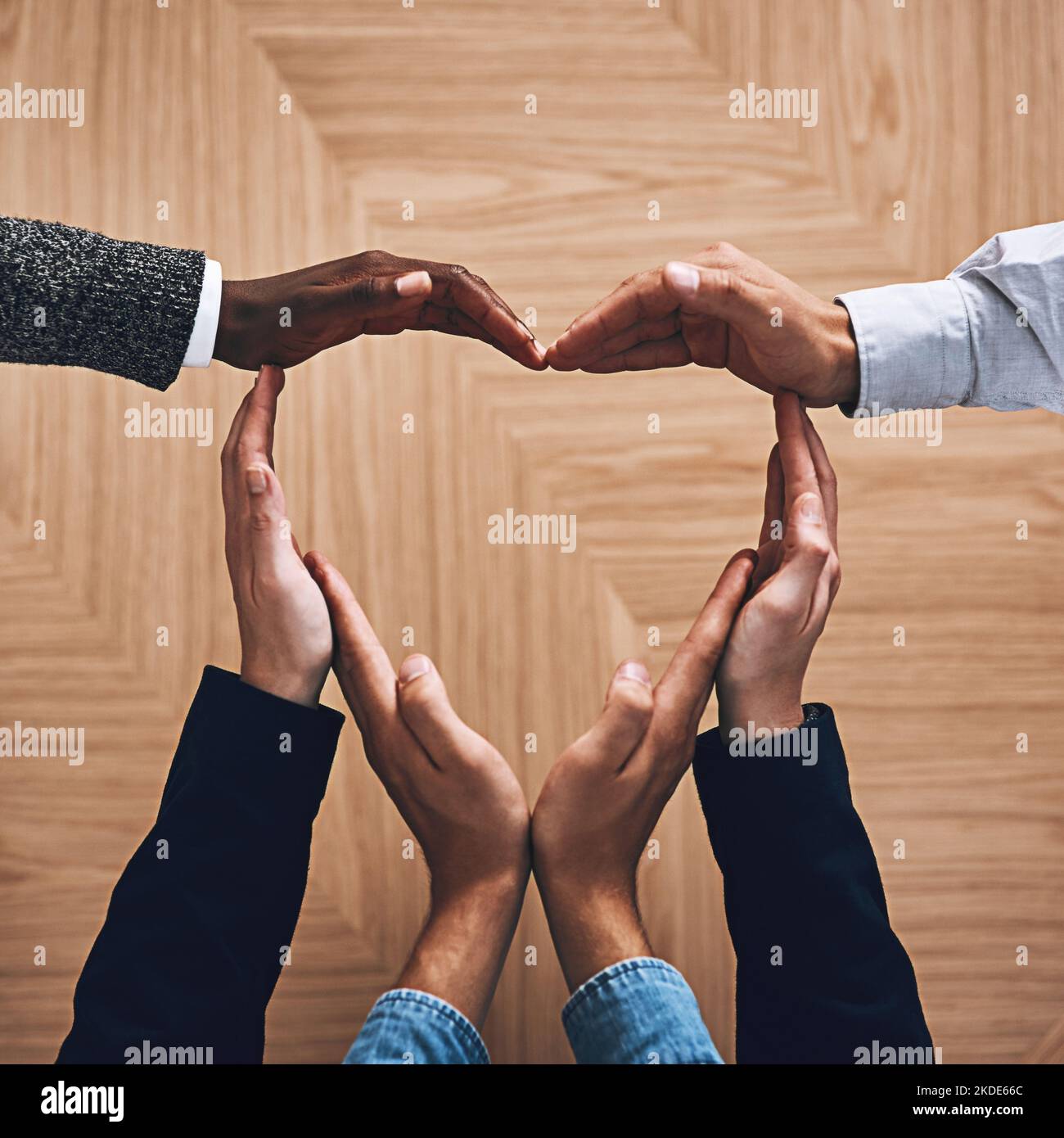 Its what makes the world go round. High angle shot of a group of ...