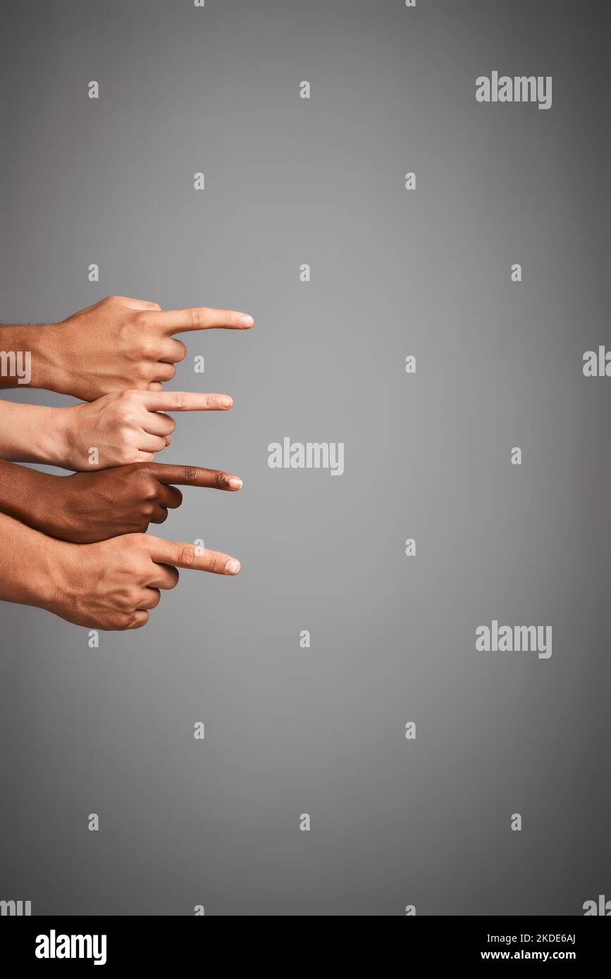 Finger pointing right direction hi-res stock photography and images - Alamy