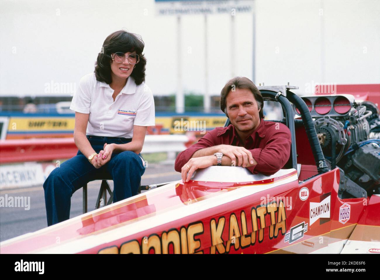 Shirley Muldowney and Gil Gerard Stock Photo - Alamy