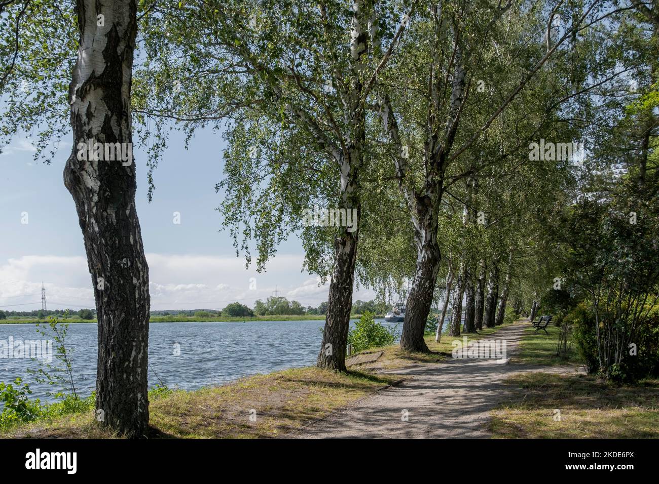Havelpromenade in Ketzin, Havelland, Brandenburg, Germany Stock Photo ...