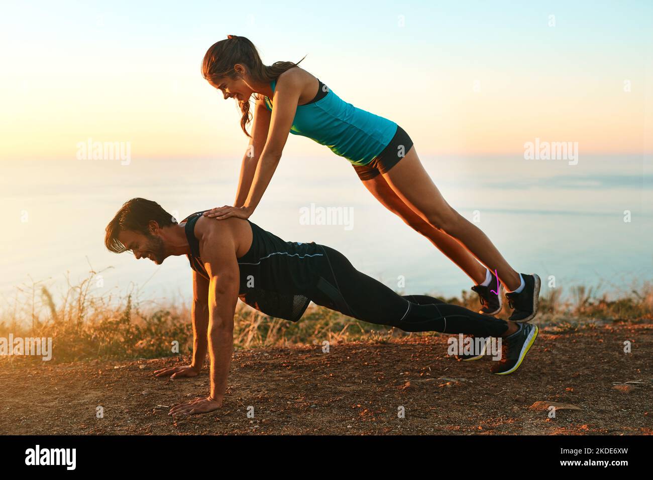 Sometimes you need that extra push...Full length shot of an attractive ...