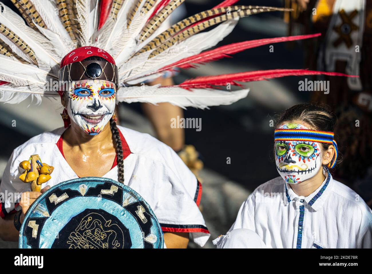 Fort Lauderdale, United States. 05th Nov, 2022. Aztec dancers ...