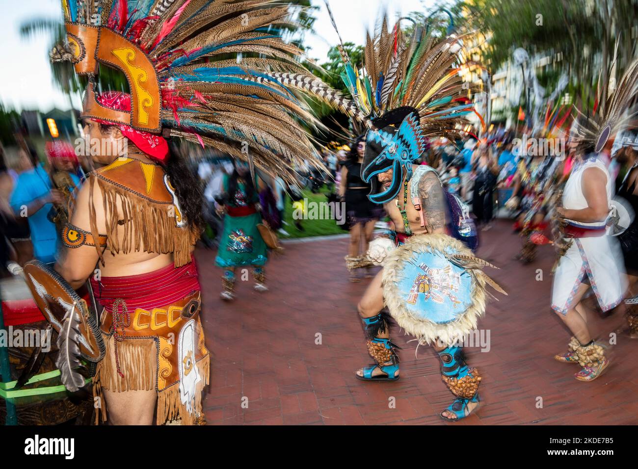 Fort Lauderdale, United States. 05th Nov, 2022. Aztec dancers ...