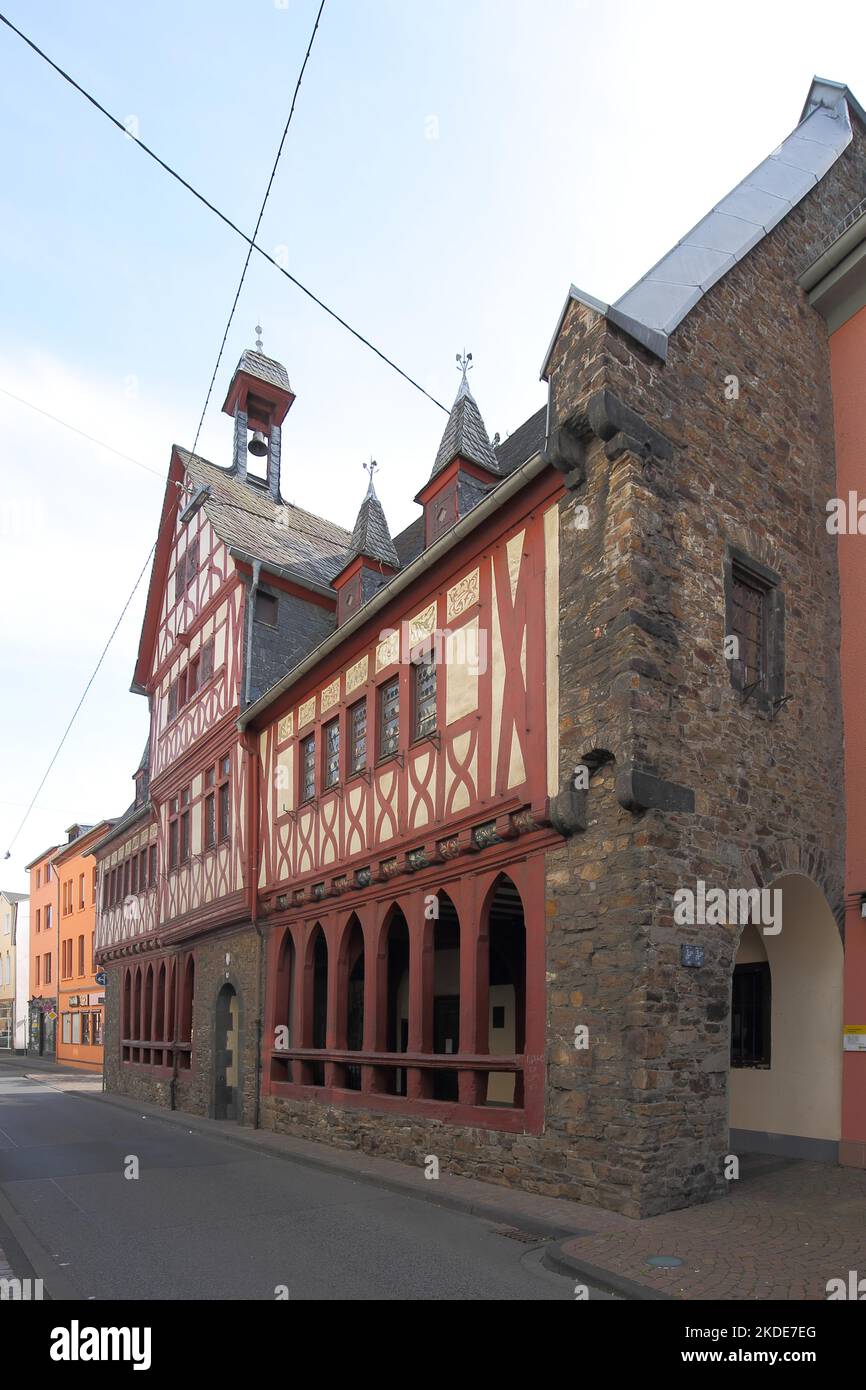 Old Town Hall, Lahnstein, Rhineland-Palatinate, Upper Middle Rhine ...