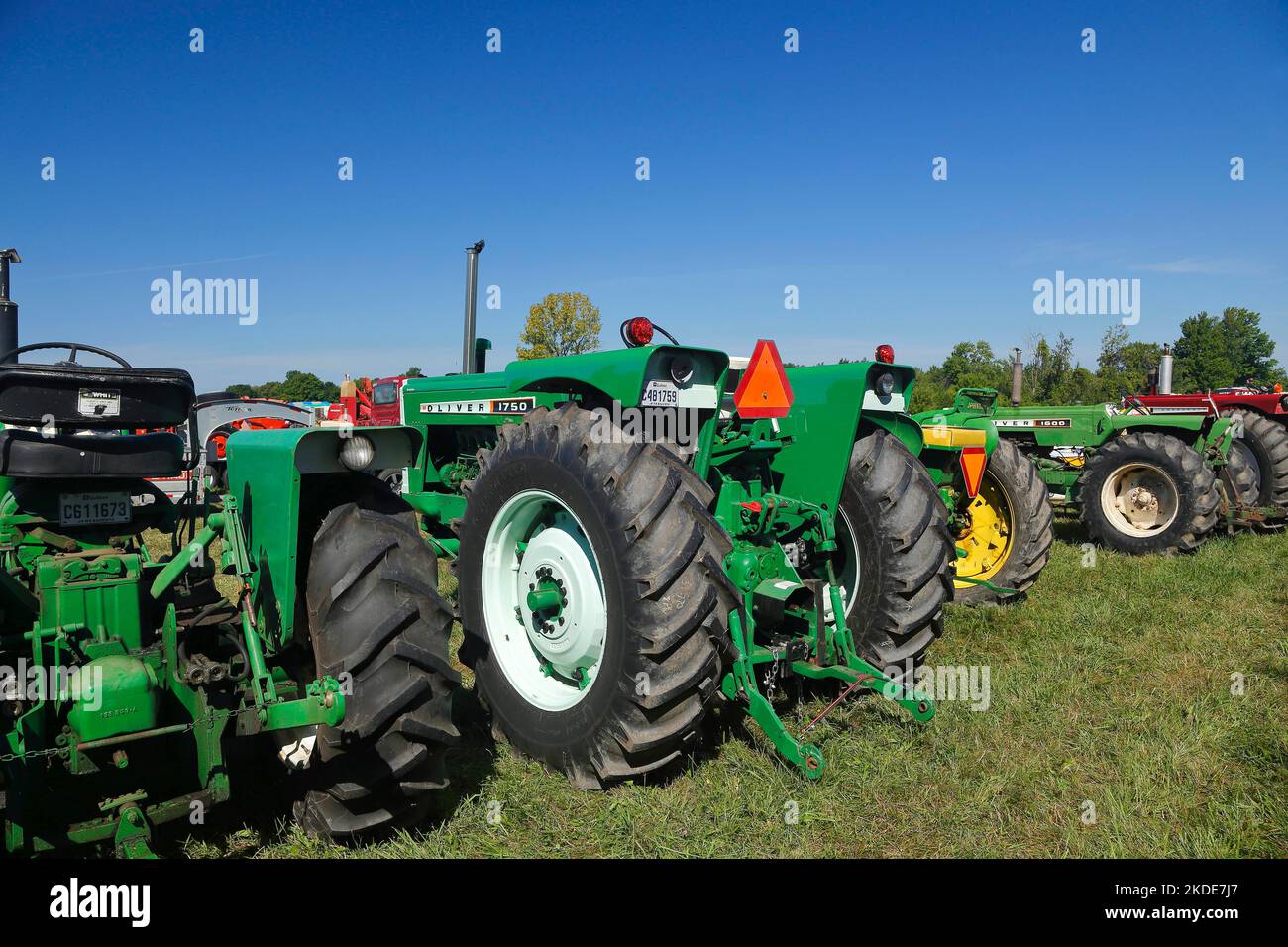 Vintage farm trucks, farm event, Hinchinbrook, Province of Quebec ...