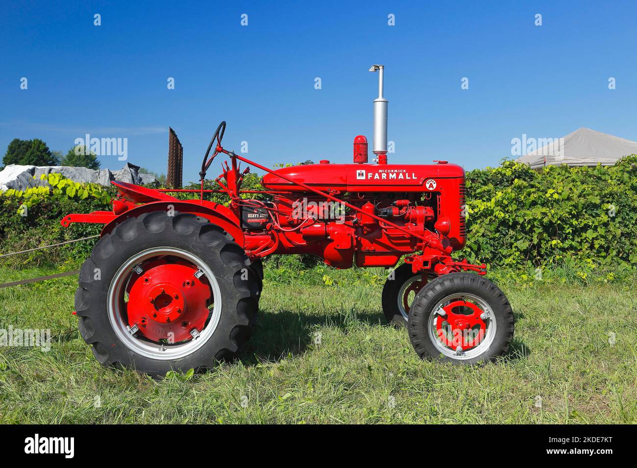 Vintage farm truck, farm event, Hinchinbrook, Province of Quebec ...