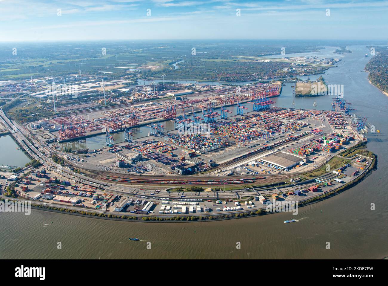 Aerial view ofContainer Terminal Hamburg, Eurogate Container Terminal ... Aerial view ofContainer Terminal Hamburg, Eurogate Container Terminal ...