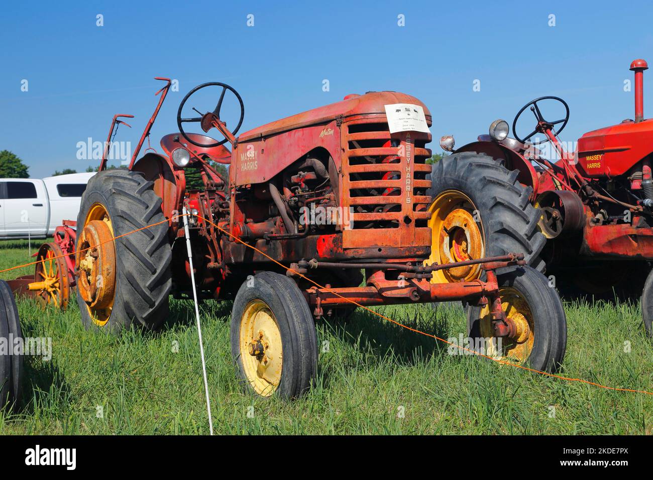 Vintage farm trucks, farm event, Hinchinbrook, Province of Quebec ...