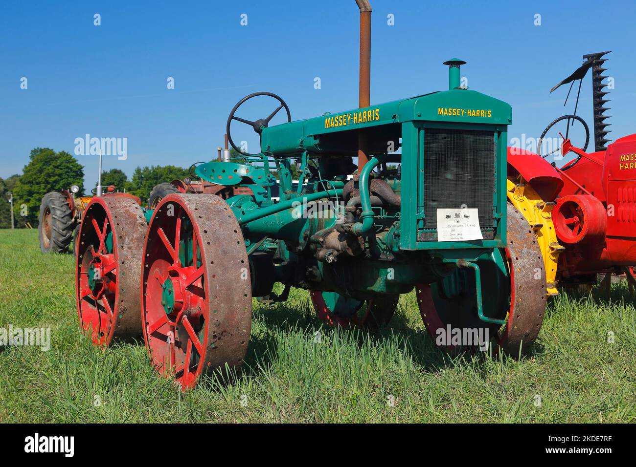 Vintage farm trucks, farm event, Hinchinbrook, Province of Quebec ...