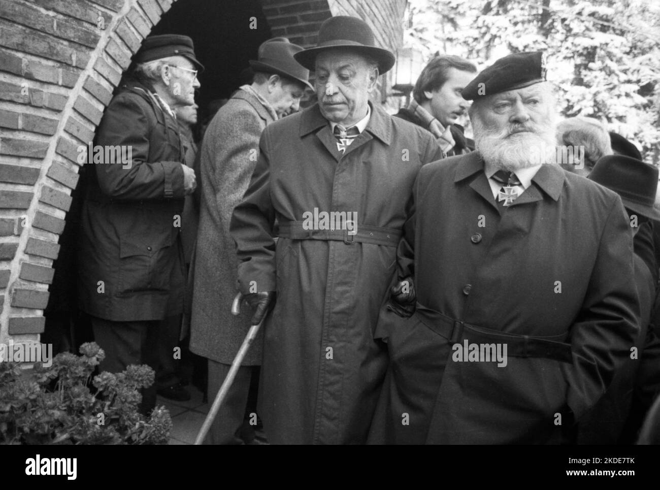 The funeral of Grand Admiral Karl Doenitz, a Hitler confidant who was ...