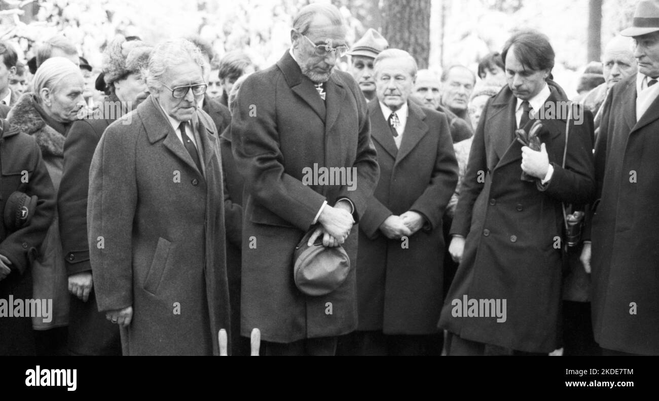 The funeral of Grand Admiral Karl Doenitz, a Hitler confidant who was ...