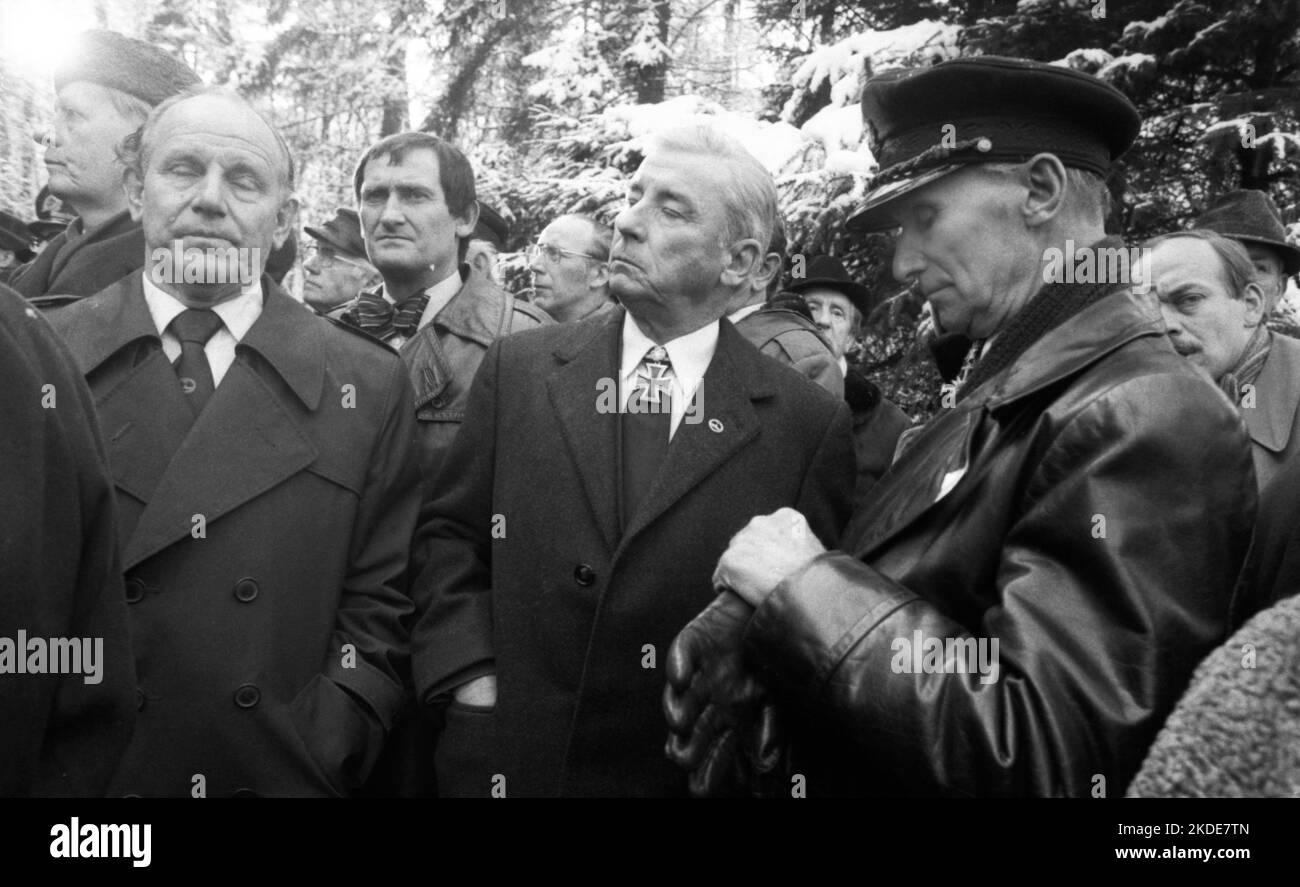 The funeral of Grand Admiral Karl Doenitz, a Hitler confidant who was ...