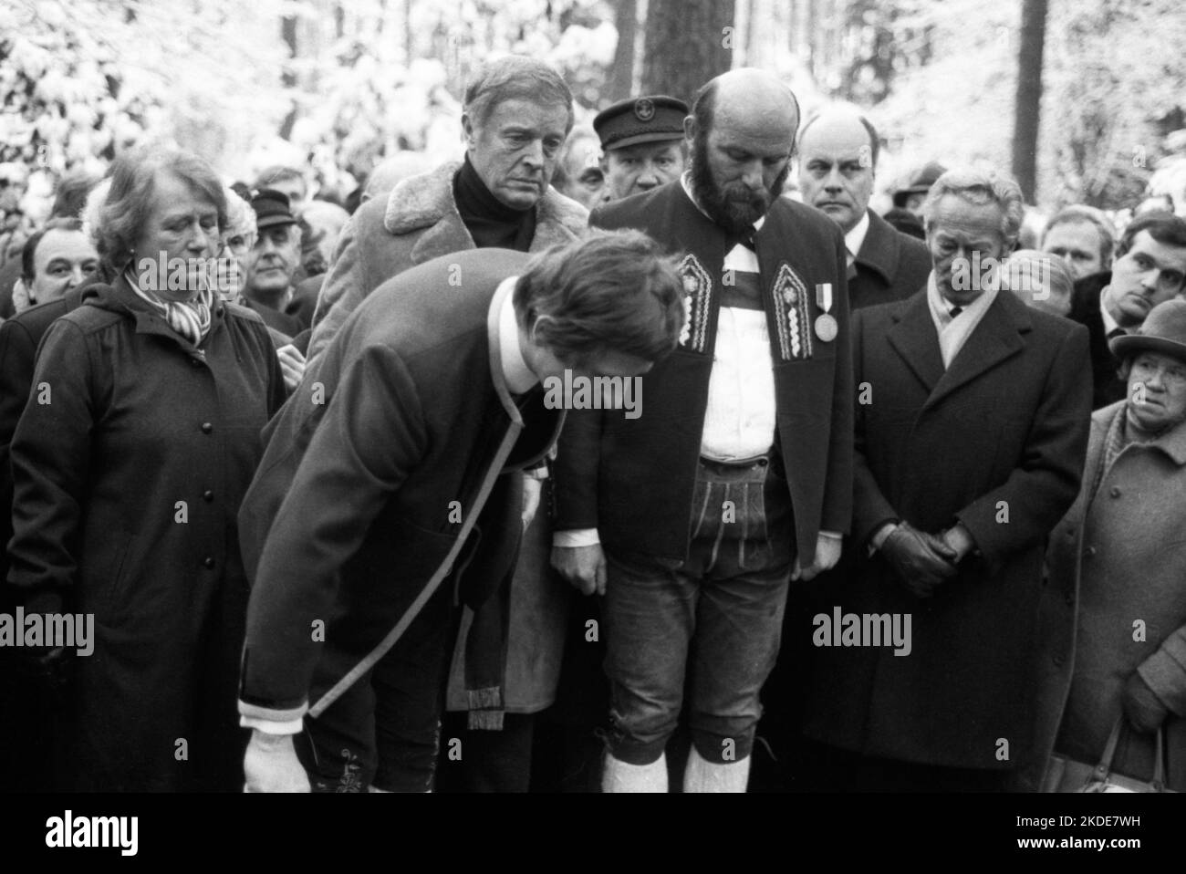The funeral of Grand Admiral Karl Doenitz, a Hitler confidant who was ...