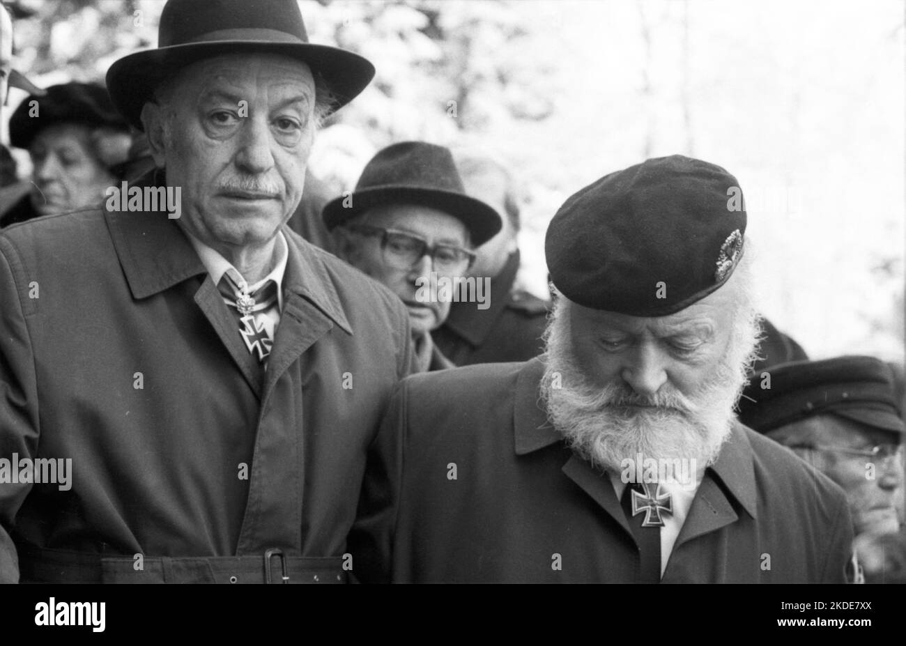 The funeral of Grand Admiral Karl Doenitz, a Hitler confidant who was ...