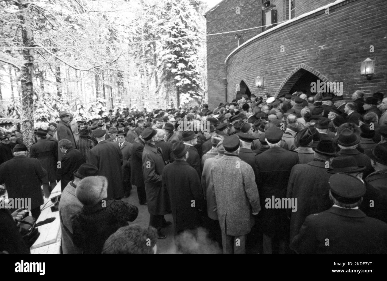 The funeral of Grand Admiral Karl Doenitz, a Hitler confidant who was ...