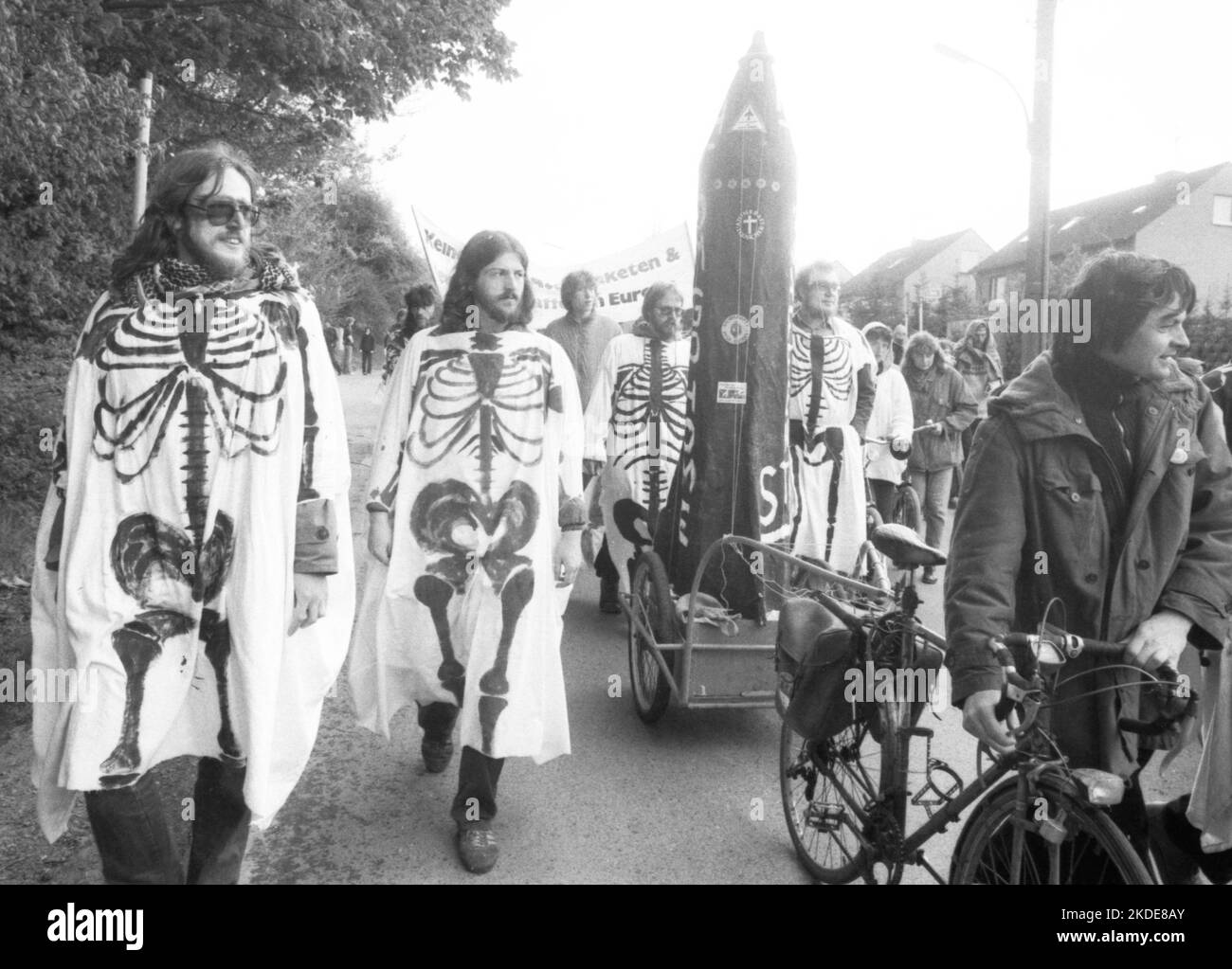 Easter action of the peace movement against nuclear missiles in the ...