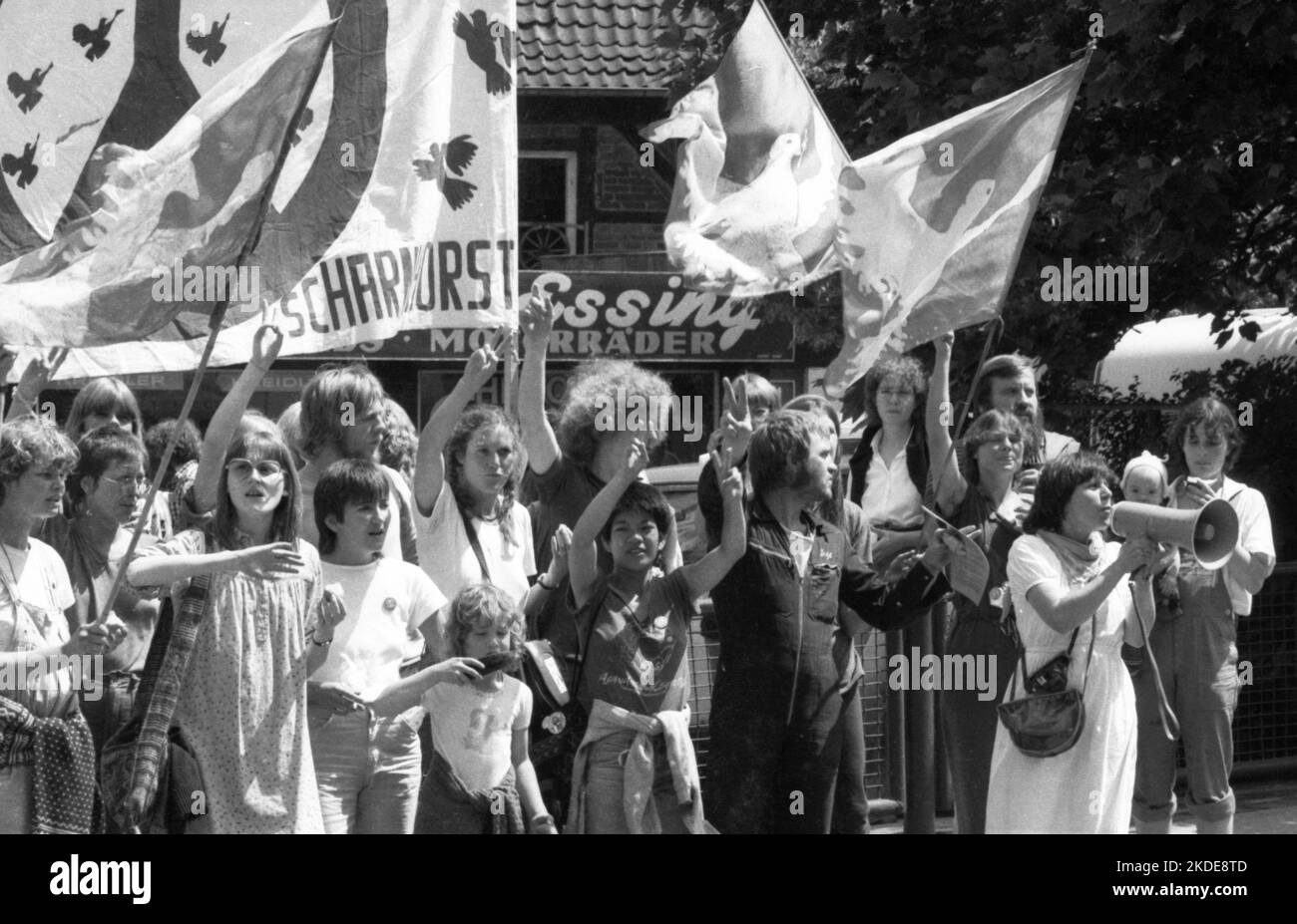 The route of the Women's Peace March 1982 Berlin-Vienna led via ...