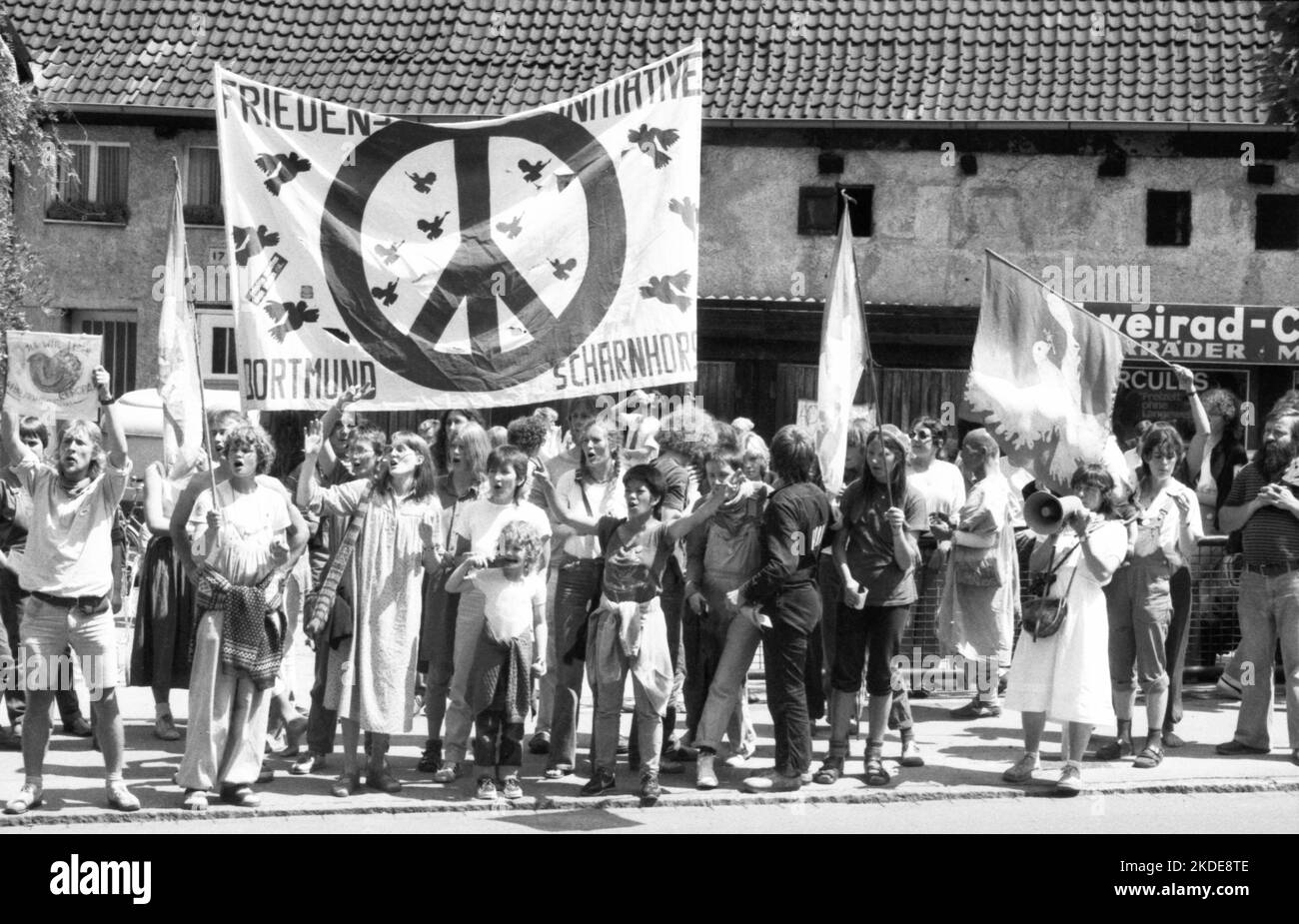 The route of the Women's Peace March 1982 Berlin-Vienna led via ...