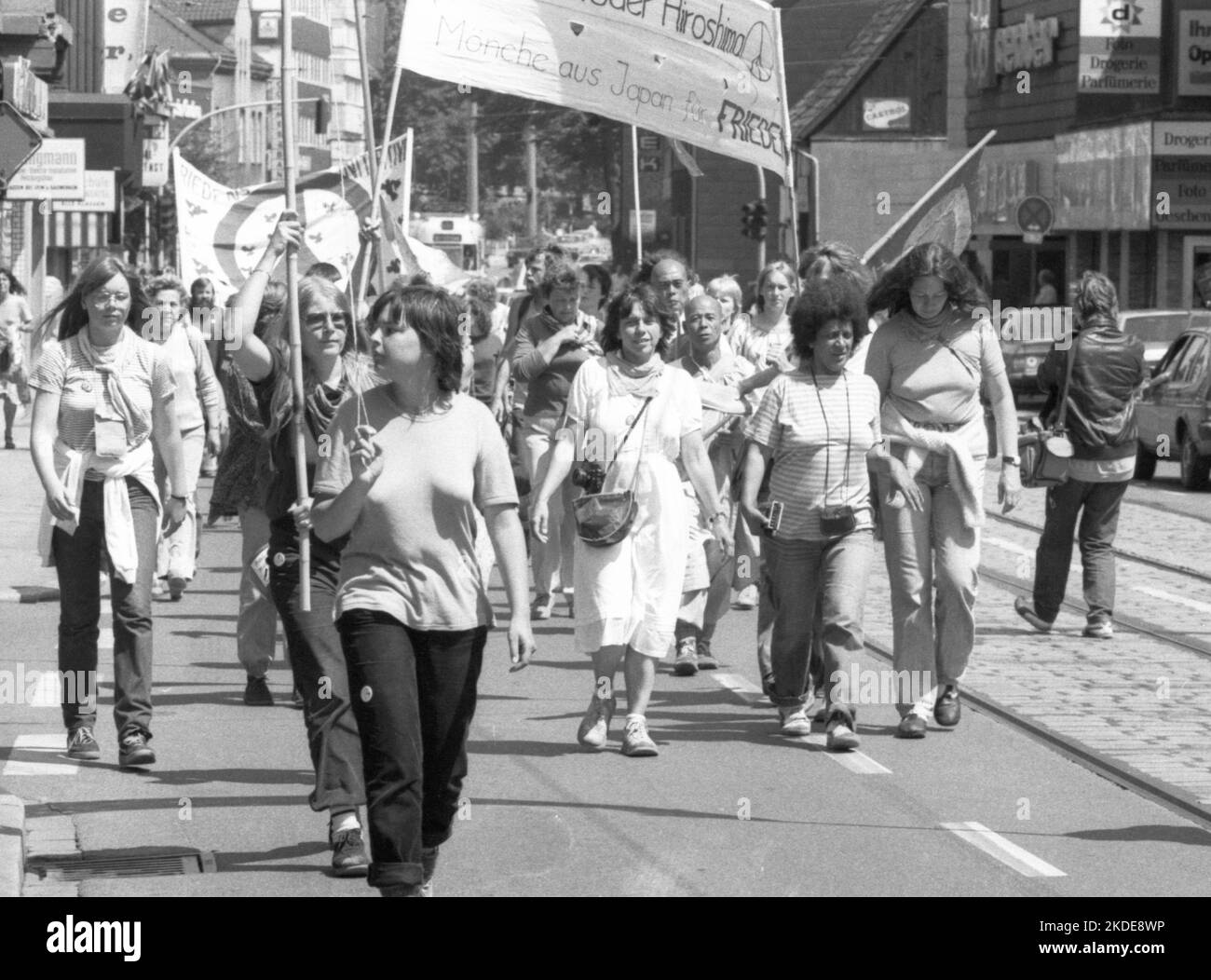 The route of the Women's Peace March 1982 Berlin-Vienna led via ...