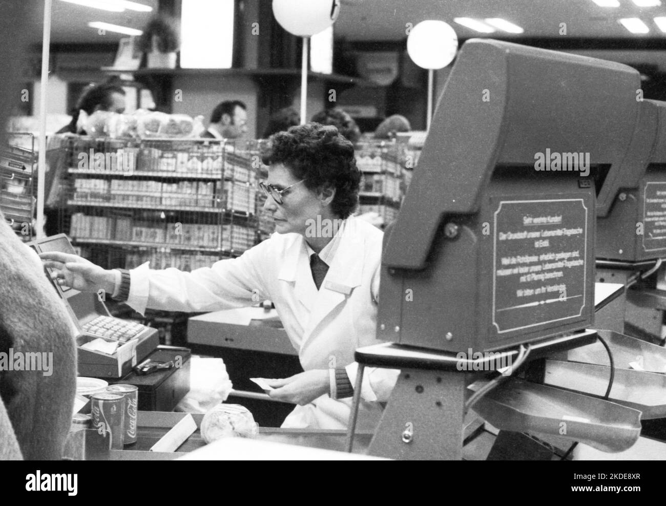 The food department of the department stores' Karstadt 1982, Germany ...