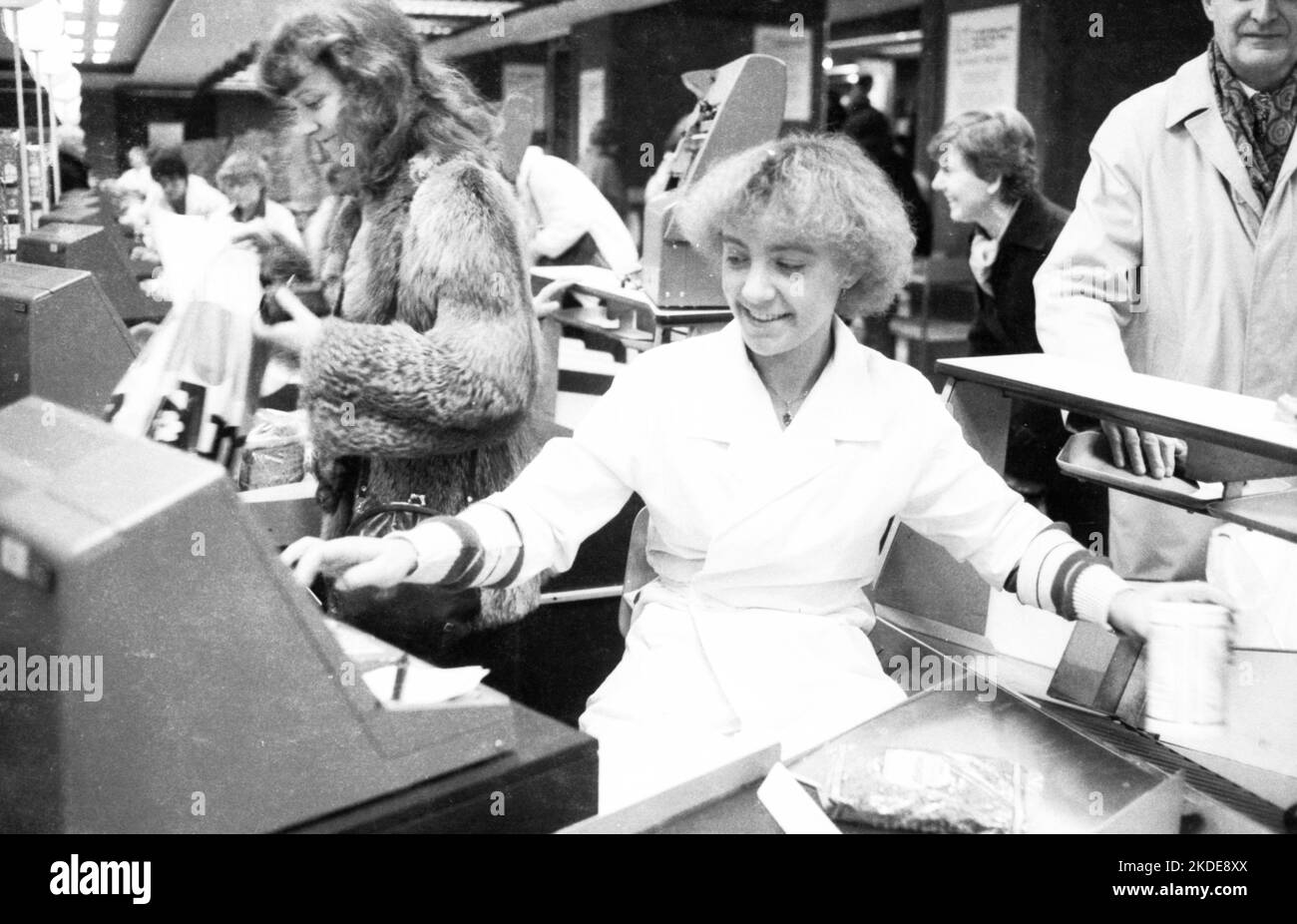 The food department of the department stores' Karstadt 1982, Germany ...