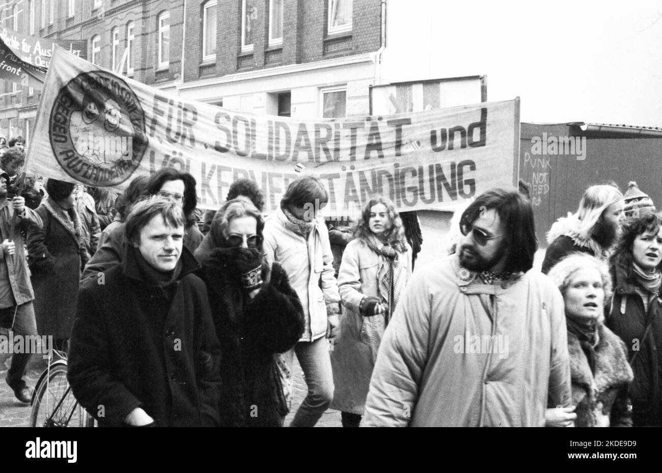 Migrants and left-wing groups demonstrated against xenophobia in 1982 ...