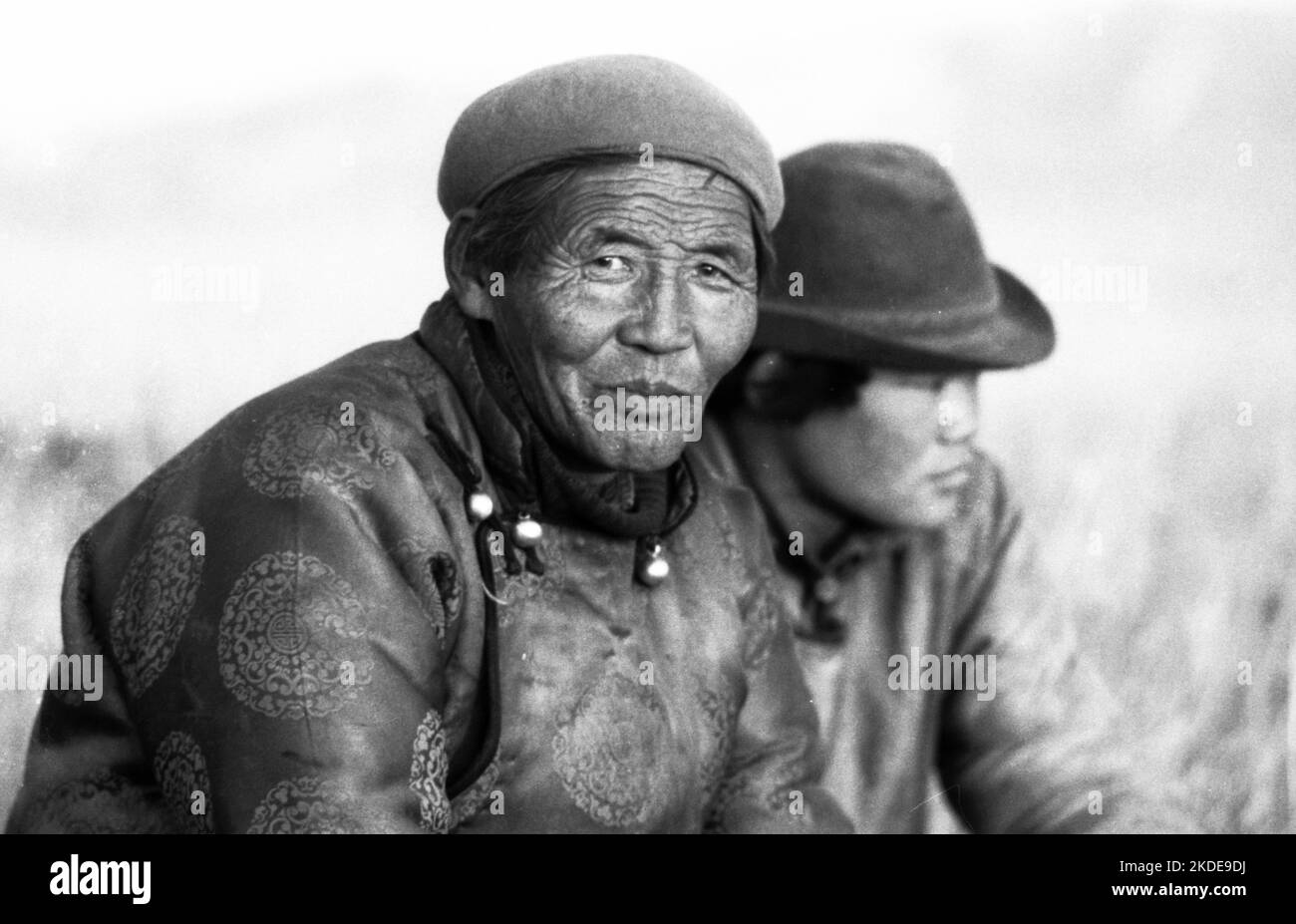 Faces of Mongolia under communist rule 1982 shows this photo.nomads in ...