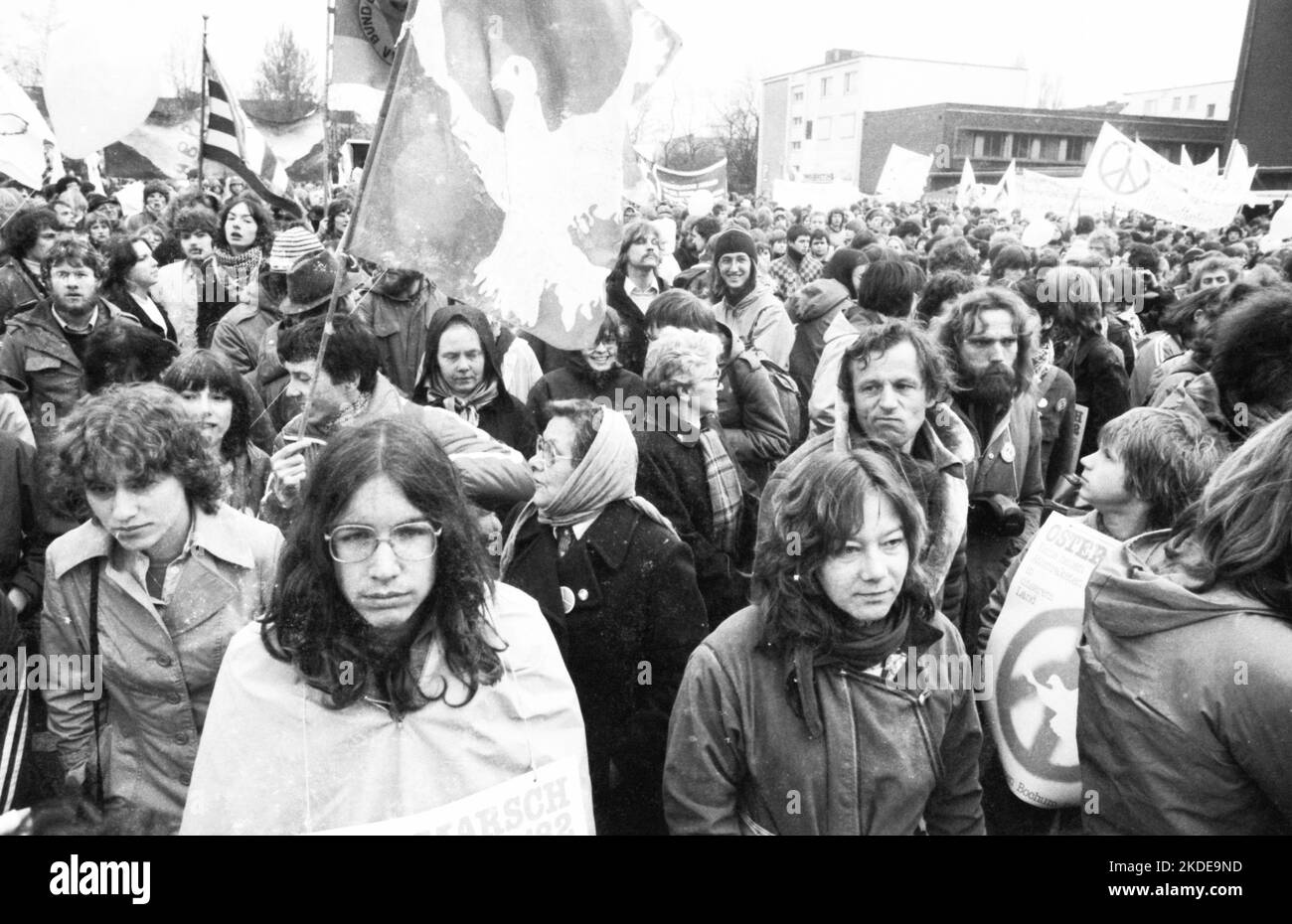 The traditional Easter March Ruhr 1982, Germany Stock Photo - Alamy