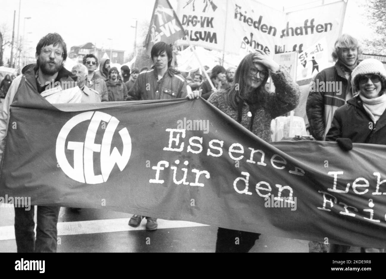 The traditional Easter March Ruhr 1982, Germany Stock Photo - Alamy