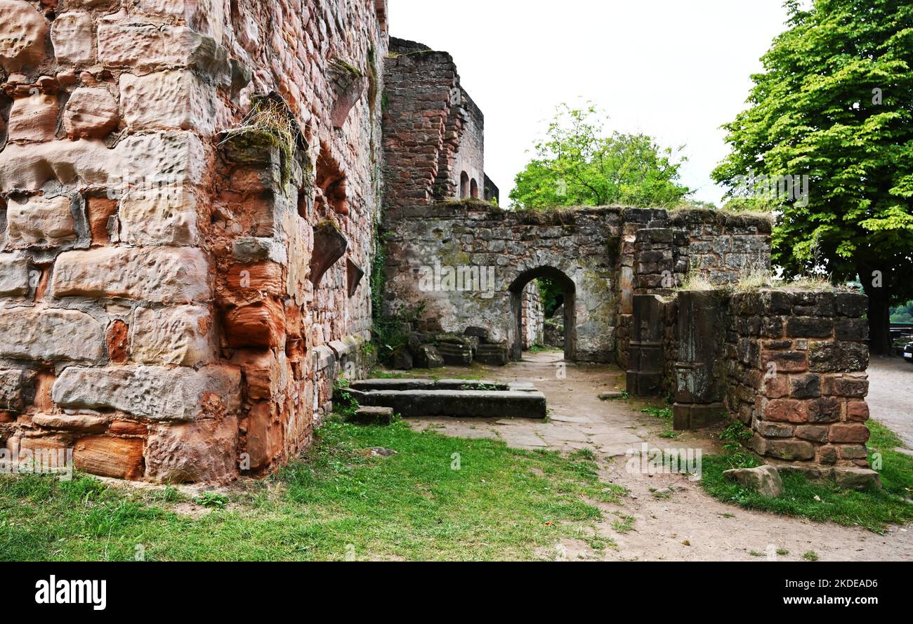 The castle ruin in the Palatinate Forest near Merzalben is Felsenburg ...