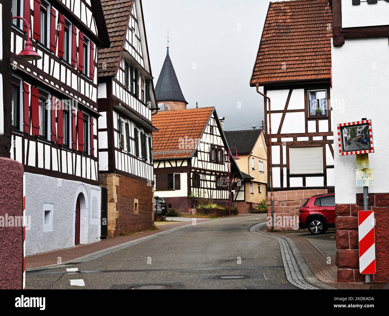 The resort, the beautiful village of Loffenau, seen here on 10.9.2019 ...