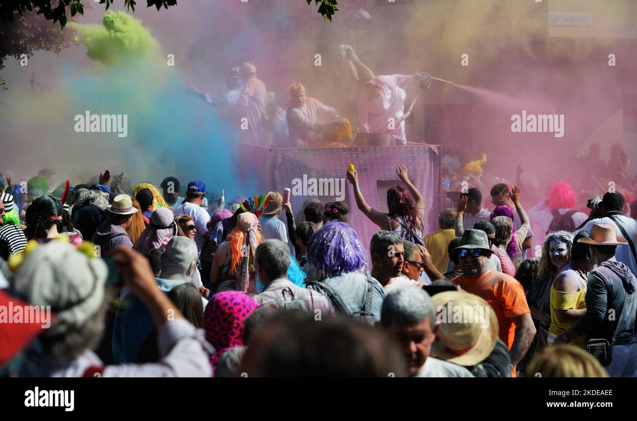The traditional powder festival is an integral part of the carnival on ...