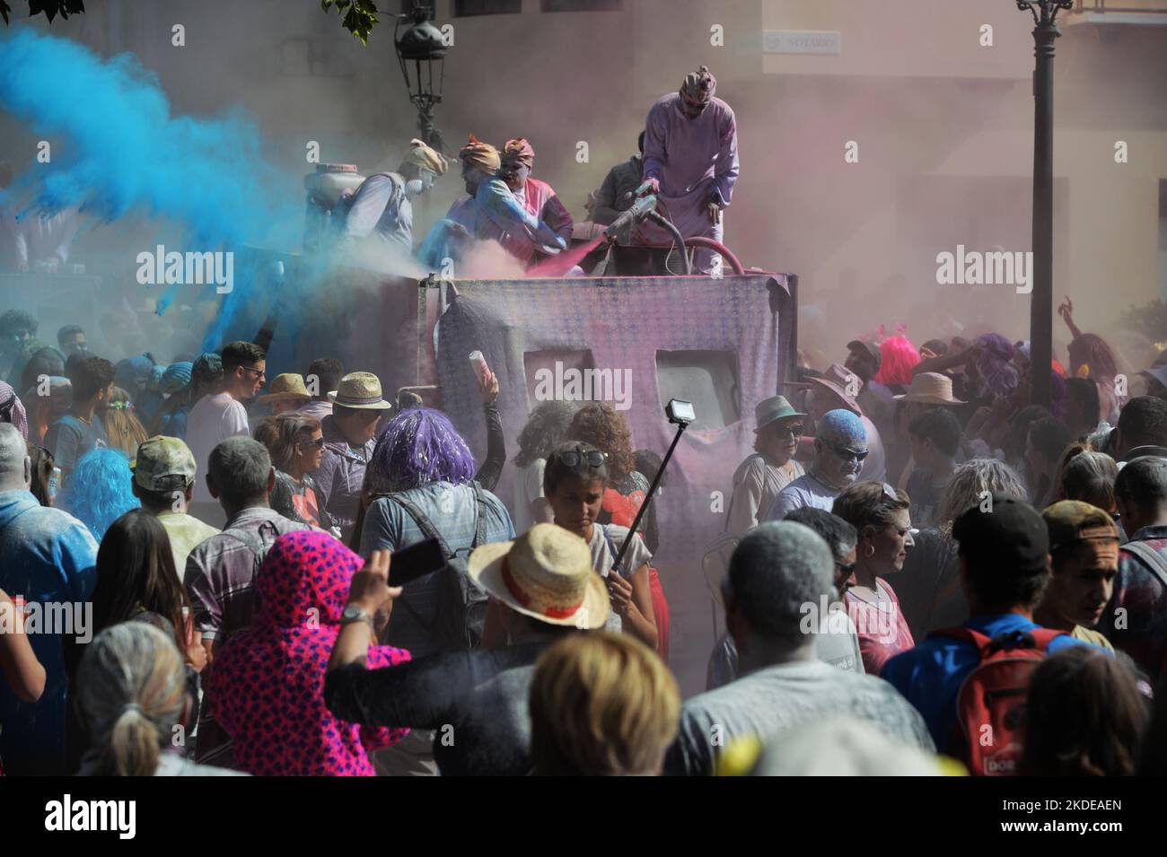 The traditional powder festival is an integral part of the carnival on ...
