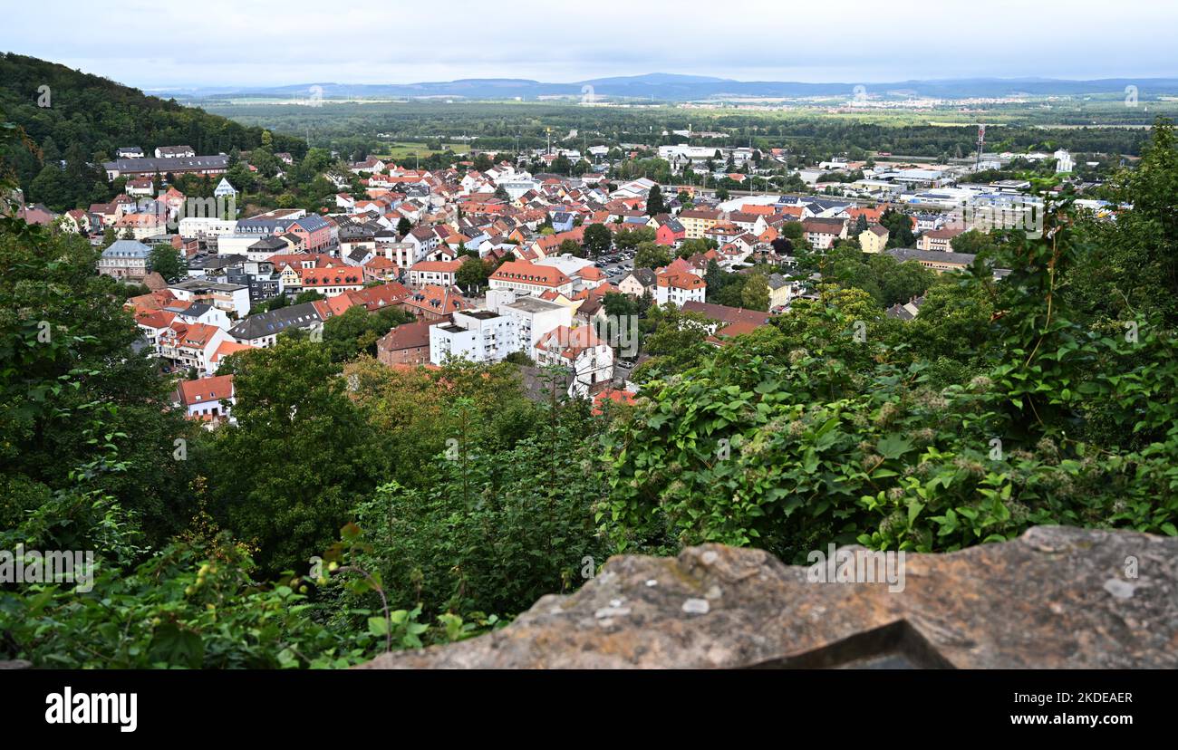 The castle ruin in the Palatinate Forest near Merzalben is Felsenburg ...