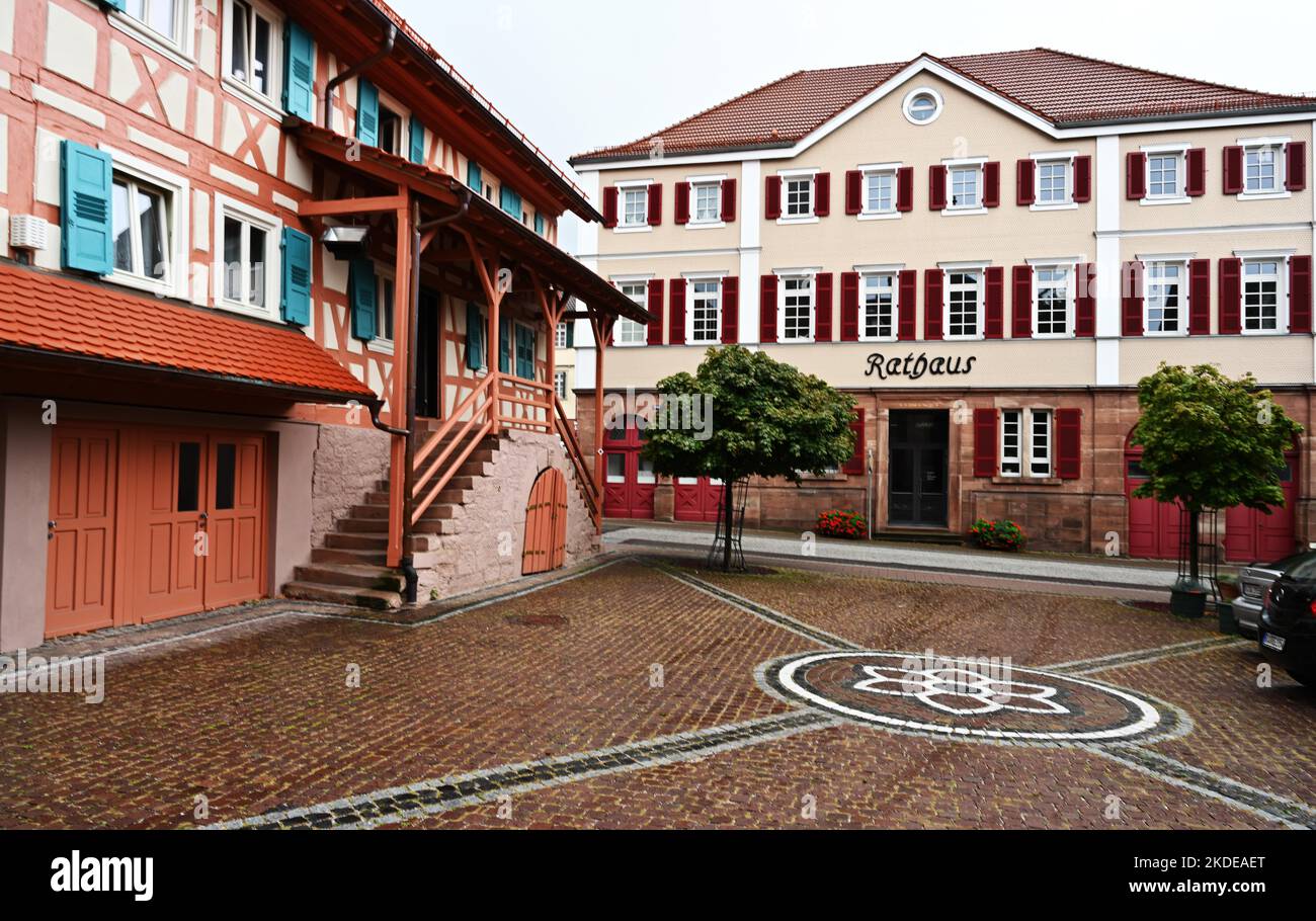 The resort, the beautiful village of Loffenau, seen here on 10.9.2019 ...