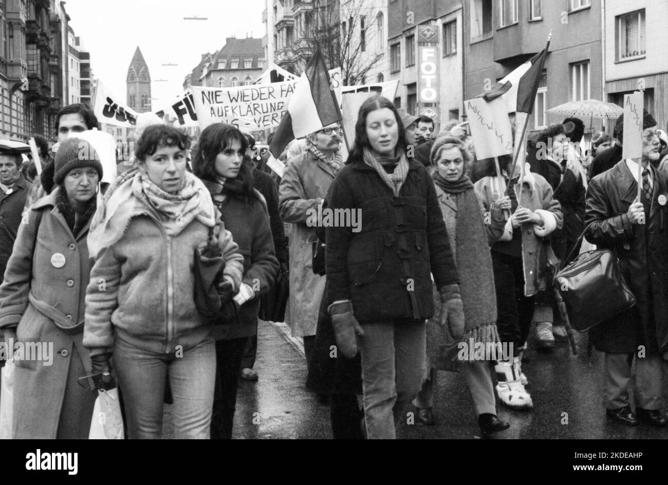 Organisations of French Jews and German Nazi victims demonstrated for a ...